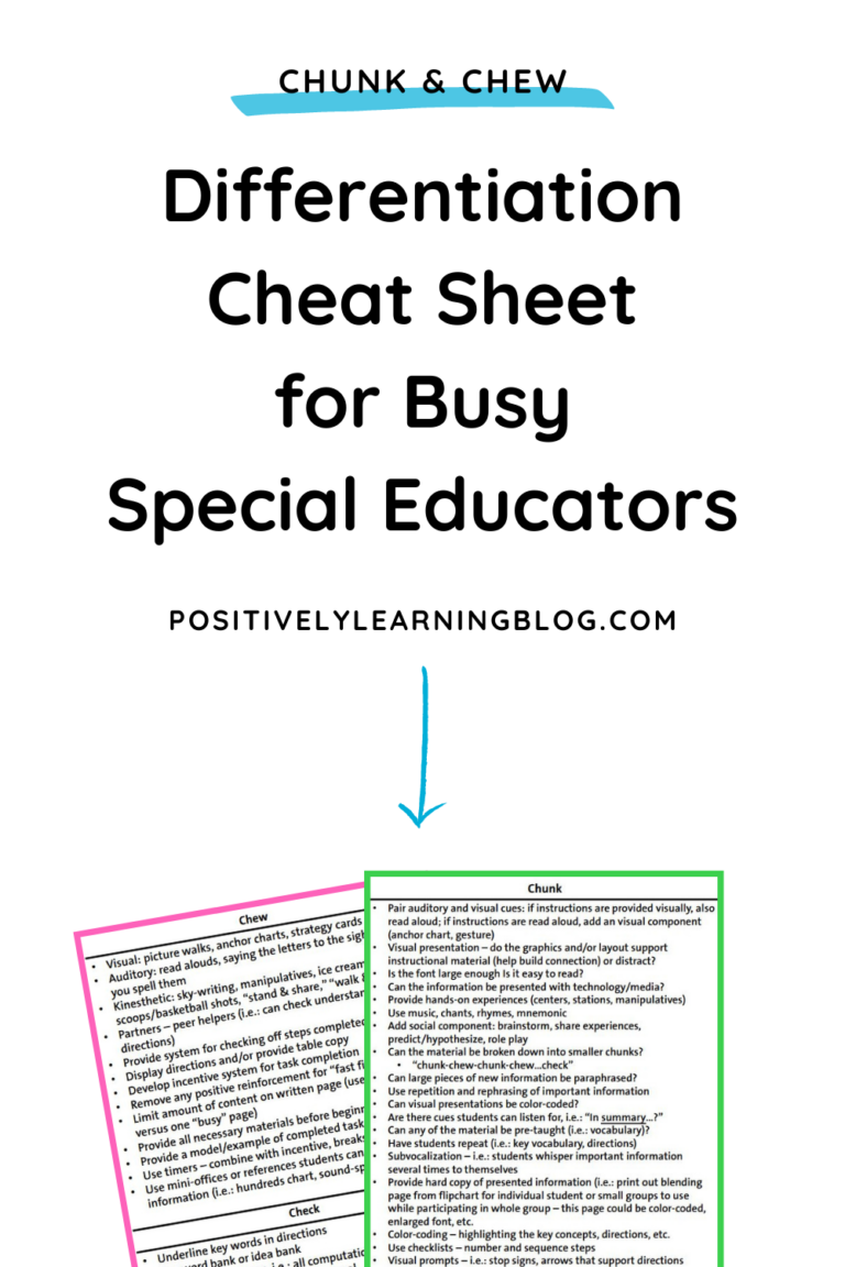 Chunk and Chew - Positively Learning