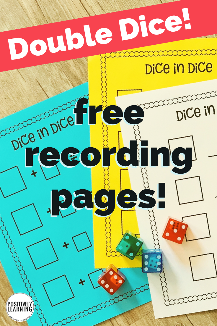 Dice Math Centers - Positively Learning