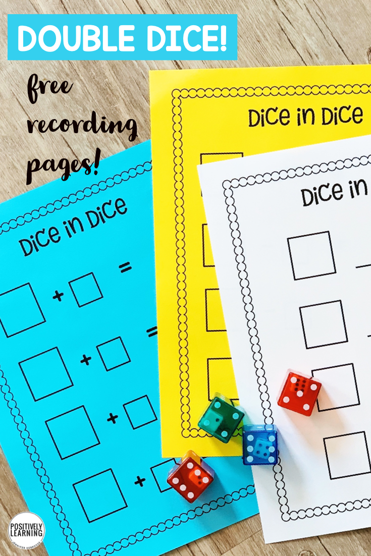 Dice Math Centers - Positively Learning