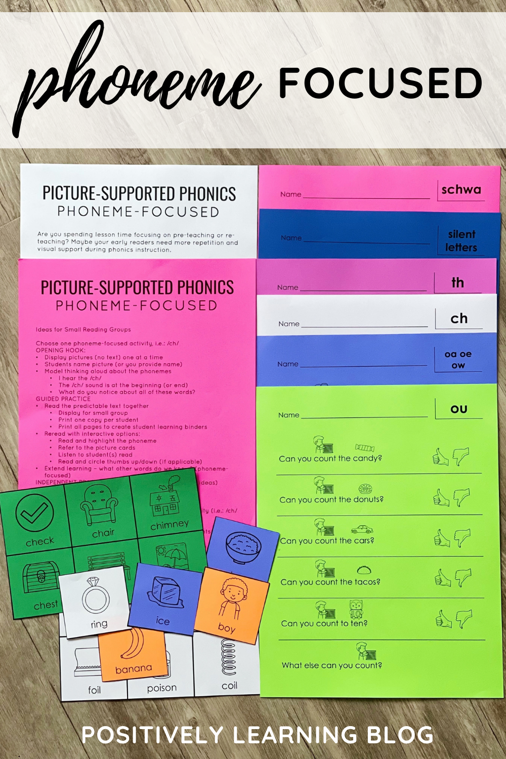 Phonics Lessons for Intervention - Positively Learning