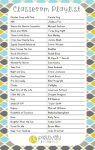 Classroom Playlist - Positively Learning