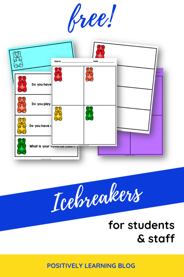 Back to School Icebreakers - Positively Learning