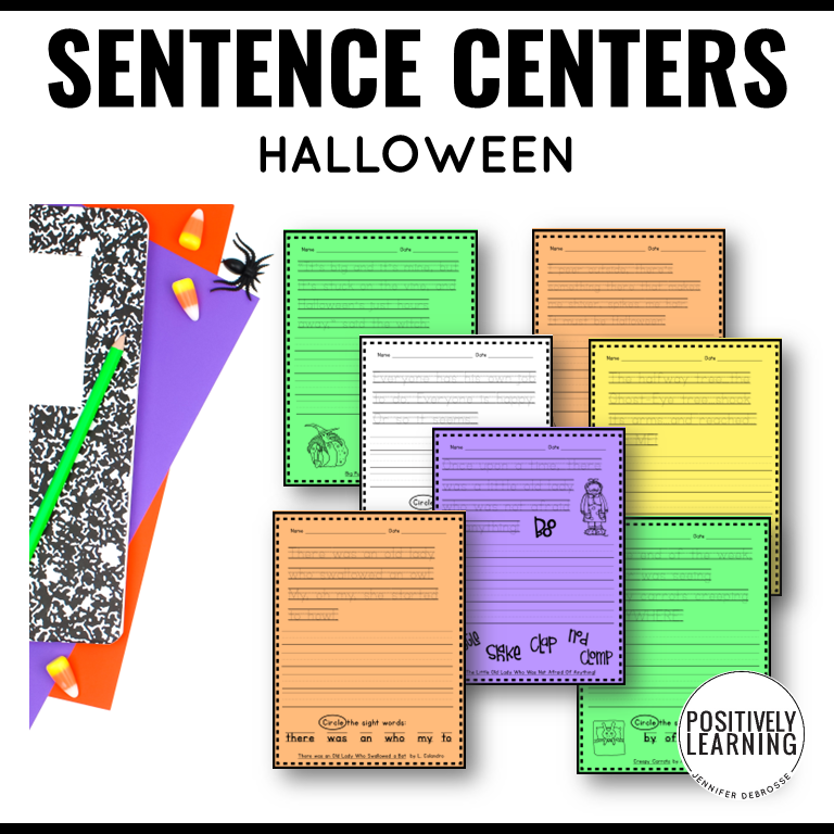 Literacy Intervention Ideas for Halloween - Positively Learning