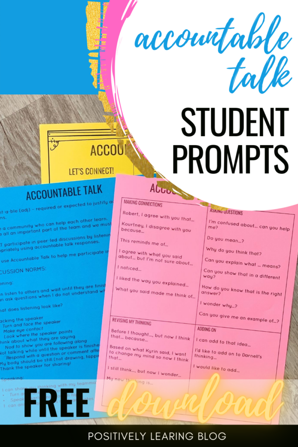 Accountable Talk - Positively Learning