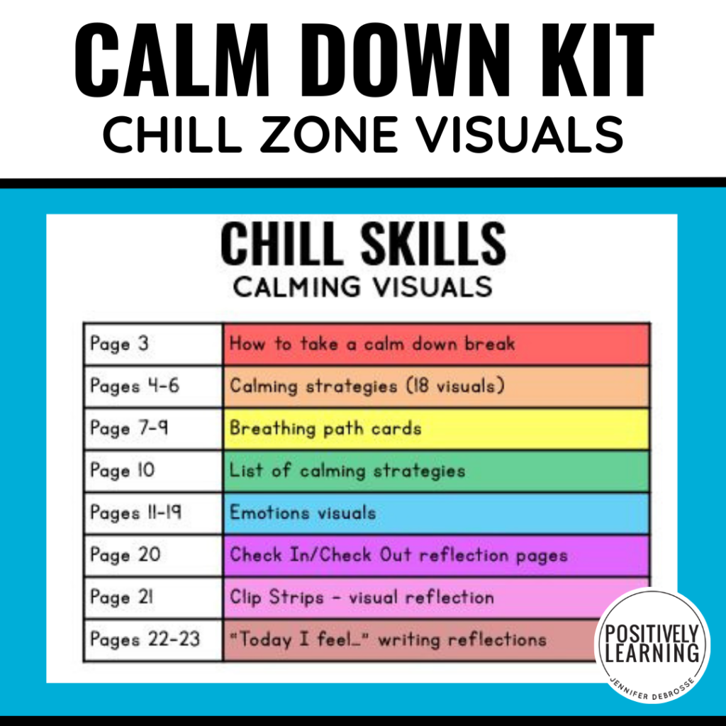 Chill Skills Calming Strategies - Positively Learning