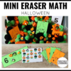 Halloween Mini Eraser Math - Positively Learning