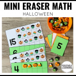 Halloween Mini Eraser Math - Positively Learning
