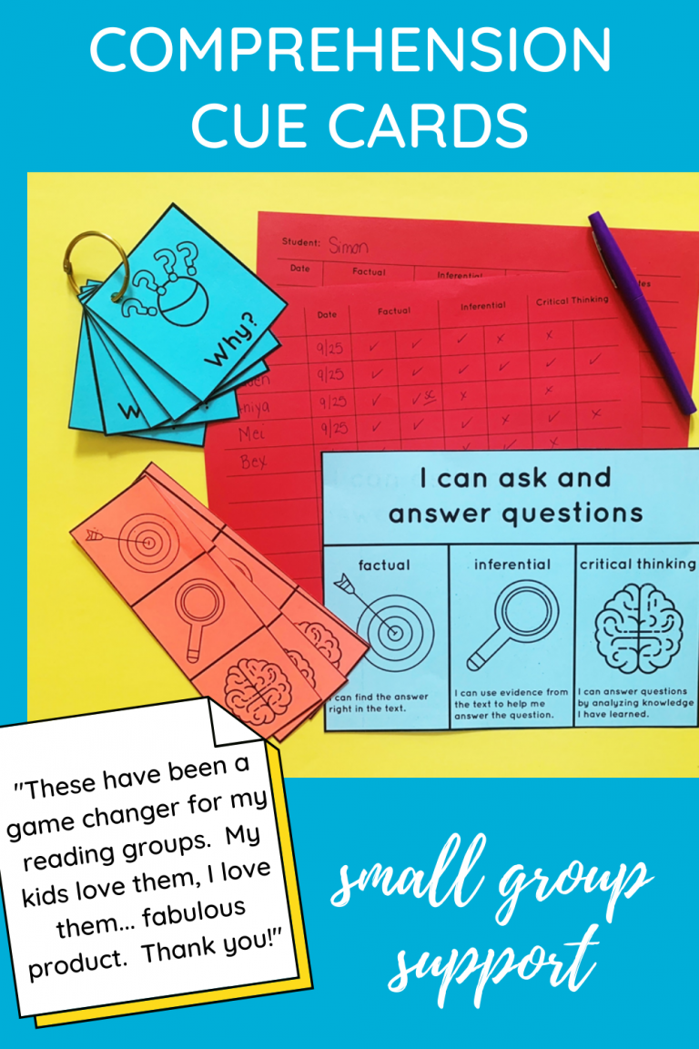 Comprehension Visual Cards - Positively Learning