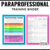 Paraprofessional Training Manual - Positively Learning