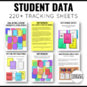 Student Data Tracking Sheets - Positively Learning