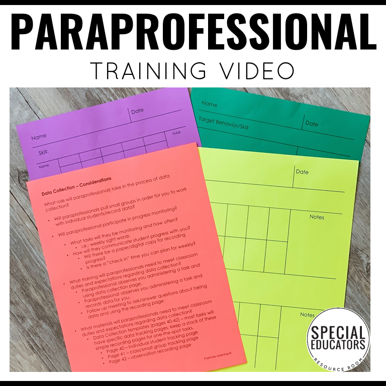 Paraprofessional Support in the Special Education Classroom ...