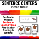 Picnic Writing Centers - Positively Learning
