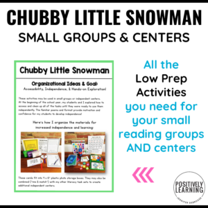 Chubby Little Snowman - Positively Learning