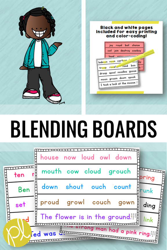 Blending Boards for Phonics Fluency - Positively Learning
