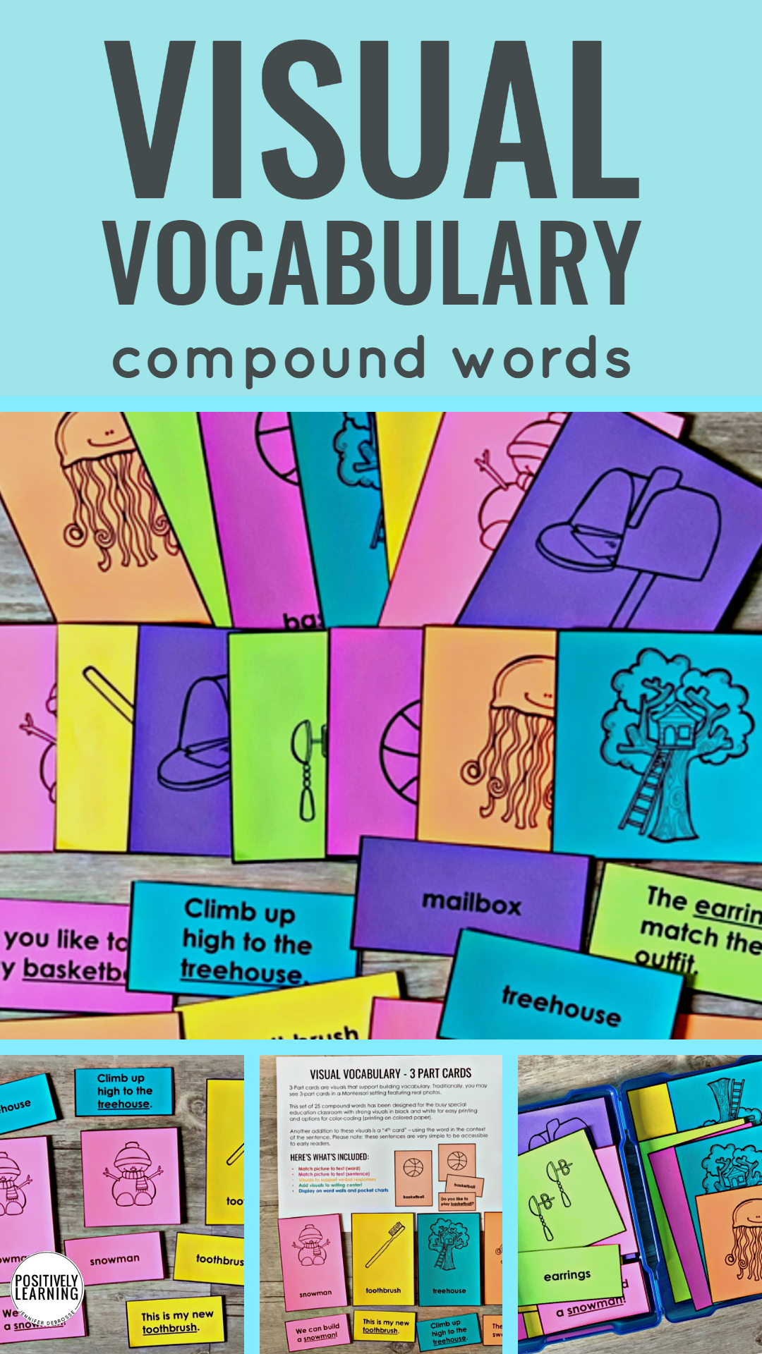 Compound Words Visual Vocabulary - Positively Learning