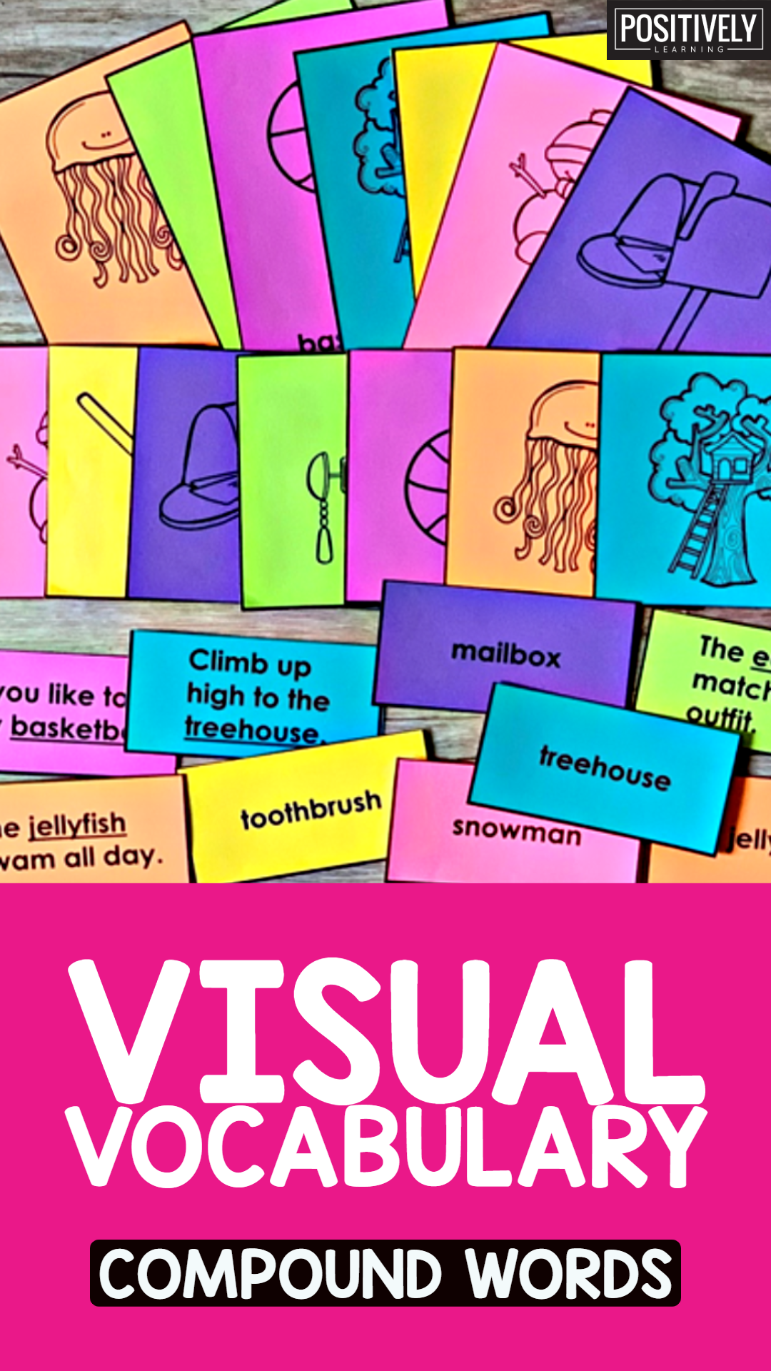 Compound Words Visual Vocabulary - Positively Learning