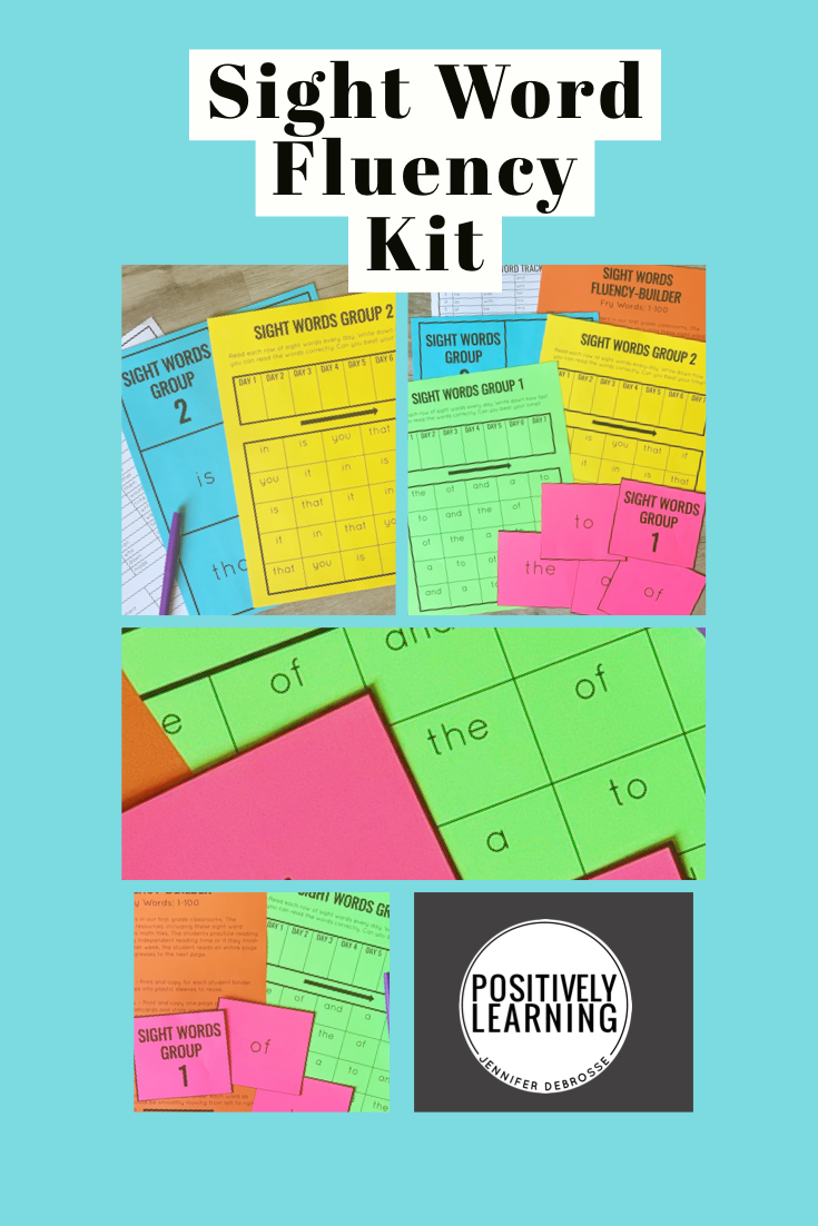 Sight Word Fluency - Positively Learning