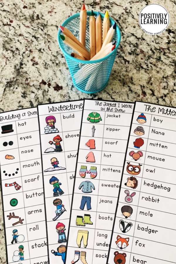 Writing Lists for Centers - Positively Learning