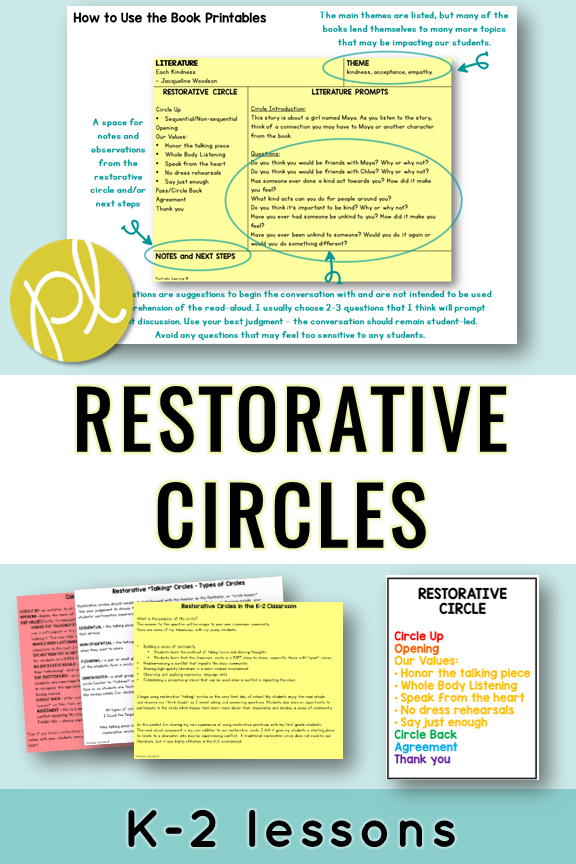 Restorative Practice Circles for K-2 - Positively Learning