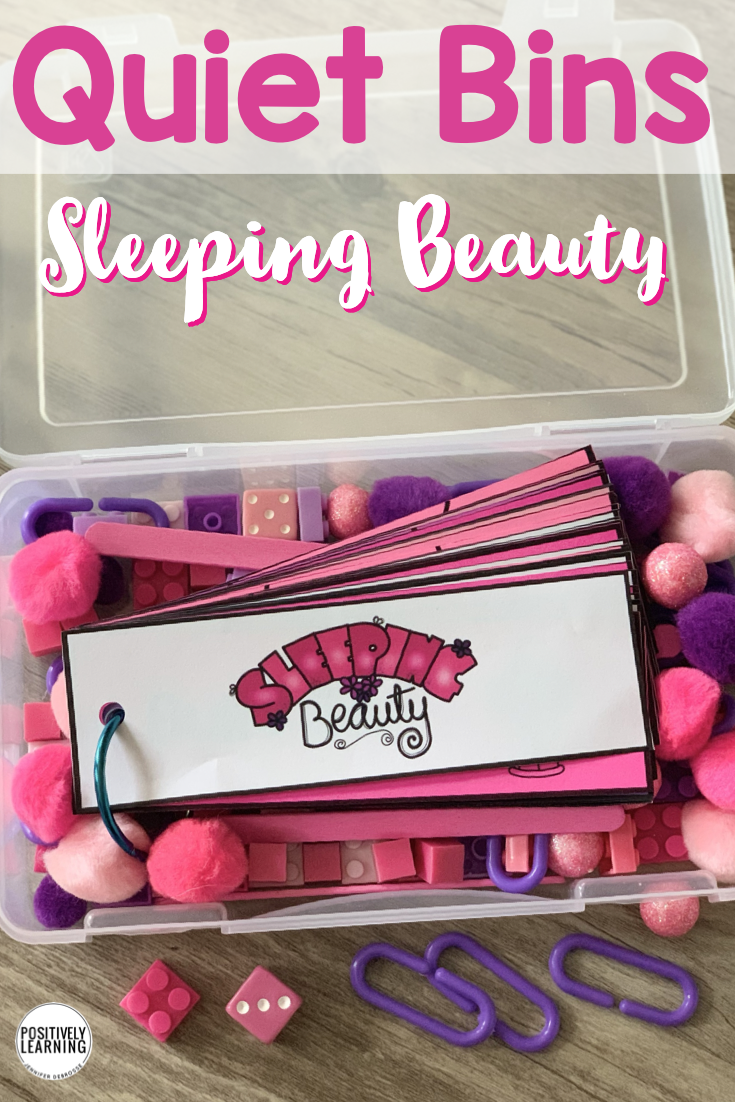 Sleeping Beauty Quiet Bins Independent Work - Positively Learning