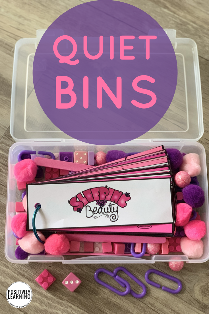 Sleeping Beauty Quiet Bins Independent Work - Positively Learning