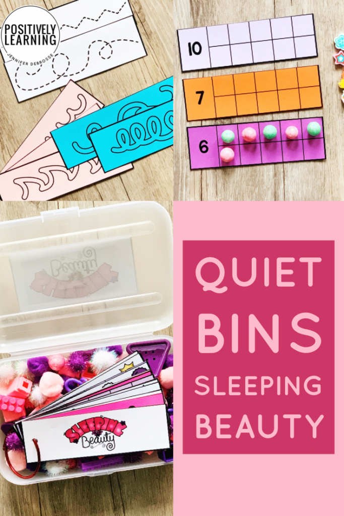 Sleeping Beauty Quiet Bins Independent Work - Positively Learning