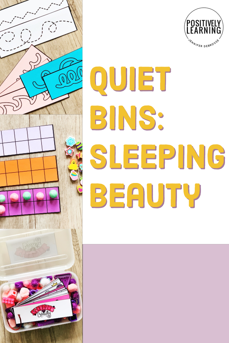 Sleeping Beauty Quiet Bins Independent Work - Positively Learning