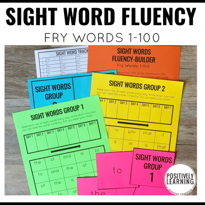 Sight Word Fluency - Positively Learning