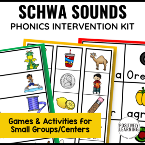 Schwa Activities - Positively Learning