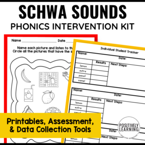 Schwa Activities - Positively Learning