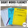 Sight Word Fluency - Positively Learning