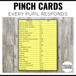 Student Response Cards - Positively Learning