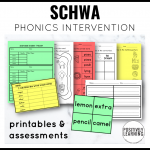 Schwa Activities - Positively Learning
