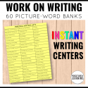 Work on Writing Lists - Positively Learning