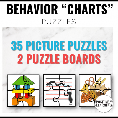 Positive Behavior Puzzle Charts - Positively Learning
