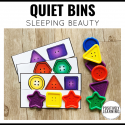 Sleeping Beauty Quiet Bins Independent Work - Positively Learning