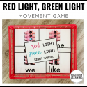 Red Light Green Light Sight Words Games - Positively Learning
