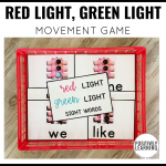 Red Light Green Light Sight Words Games - Positively Learning
