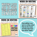 Work on Writing Lists - Positively Learning