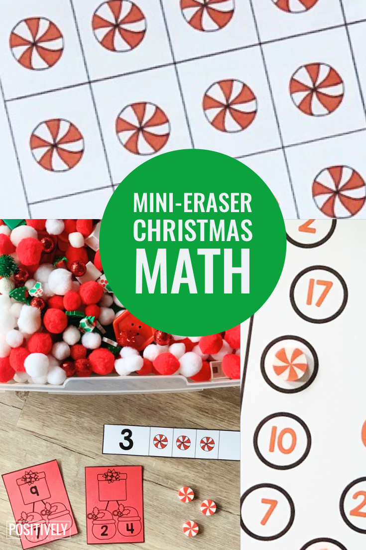 Mini-Eraser Christmas Math - Positively Learning