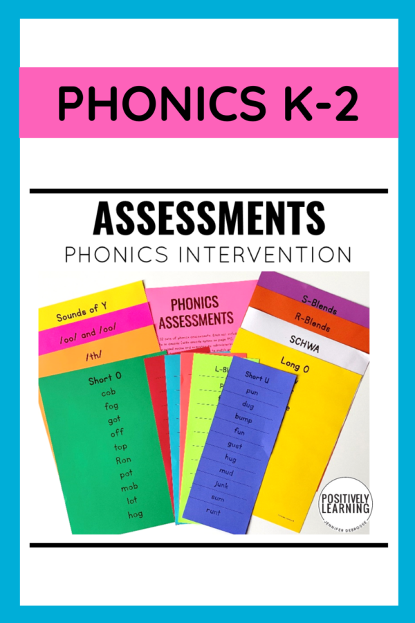 Phonics Assessments for K-2 - Positively Learning