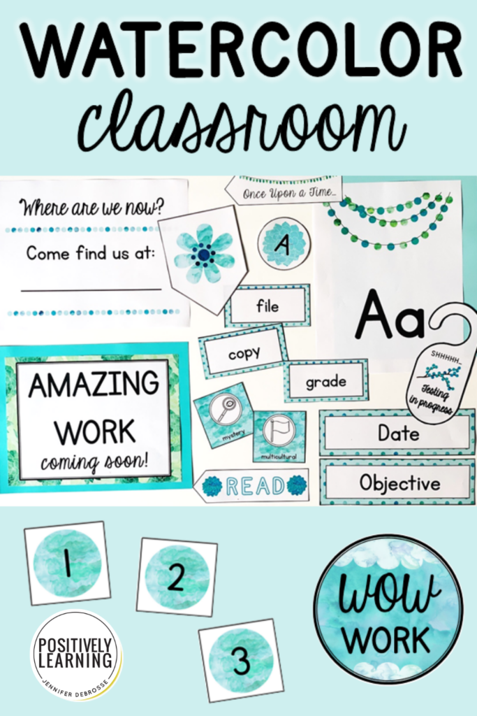 Classroom Decor: Watercolors - Positively Learning
