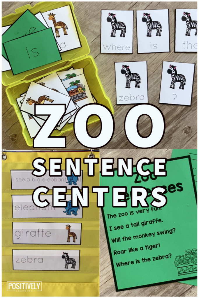 Zoo Animals Sentences - Positively Learning
