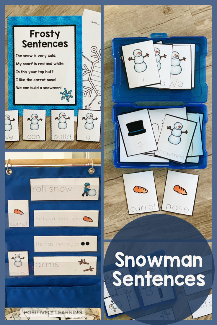 Snowman Sentences - Positively Learning