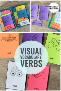 Verbs Vocabulary Cards - Positively Learning