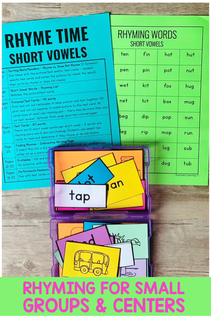 Rhyming Short Vowels - Positively Learning