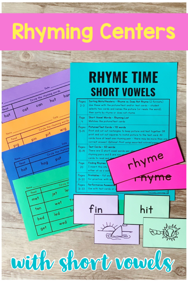 Rhyming Short Vowels - Positively Learning