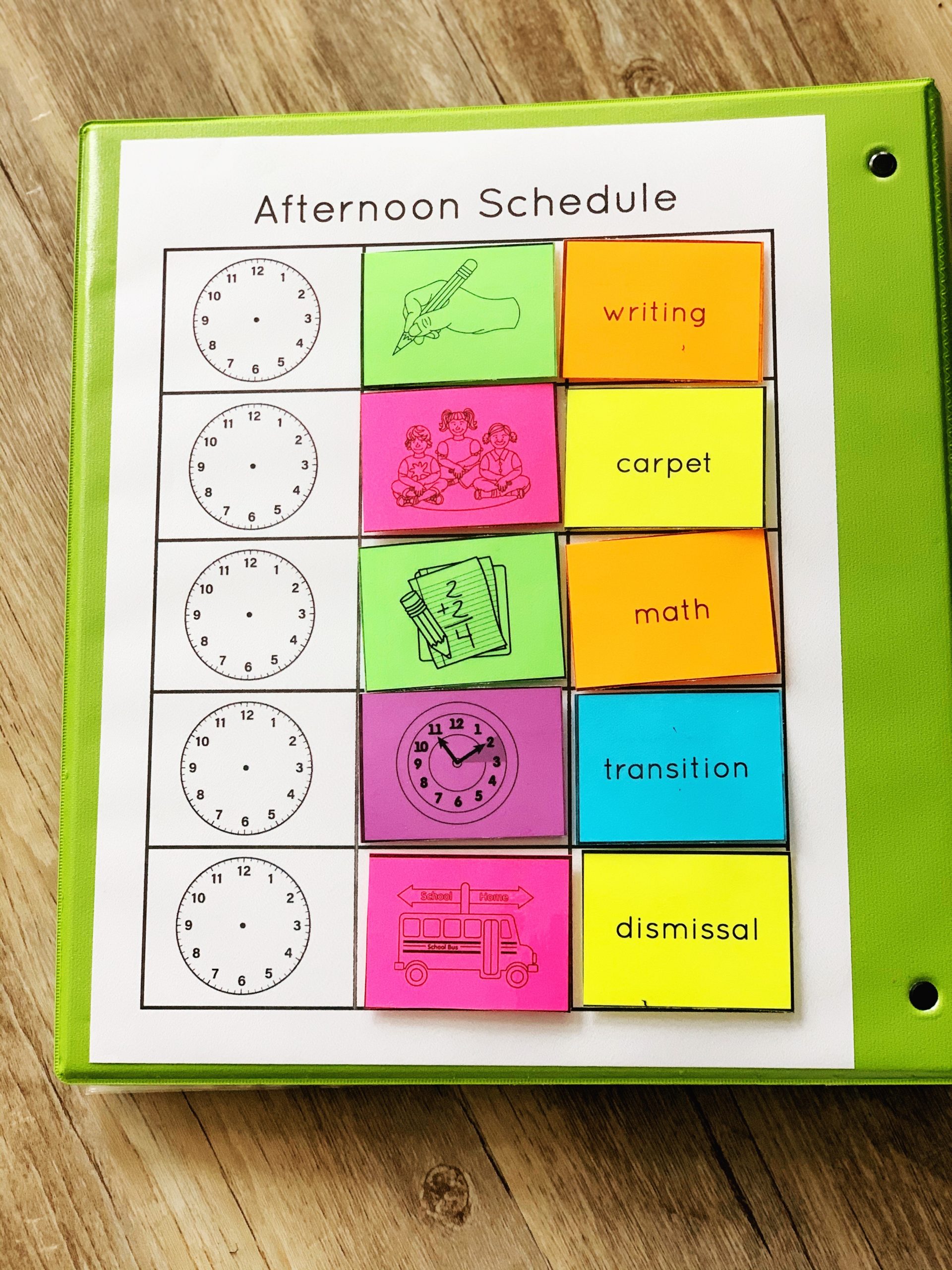 Picture Schedule - Positively Learning