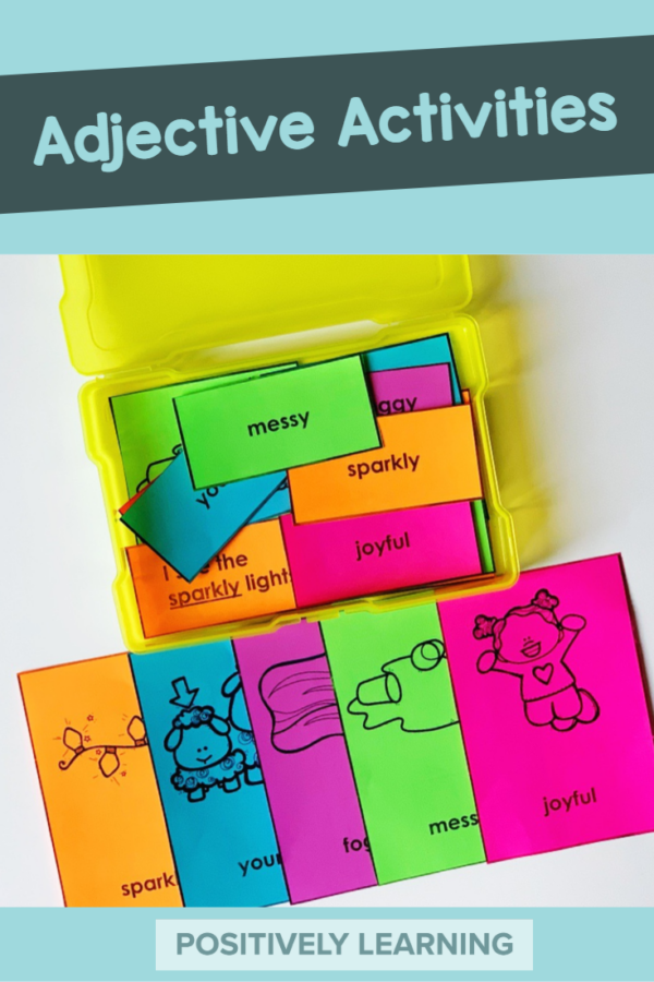 Adjective Vocabulary Cards - Positively Learning