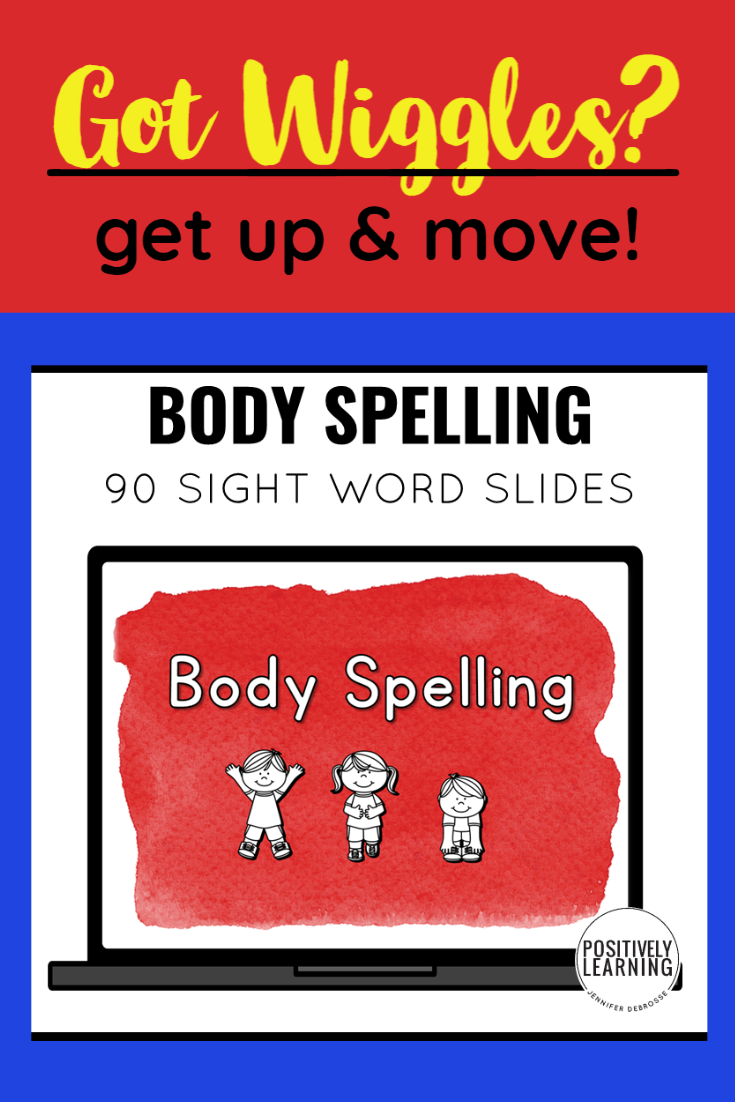 Body Spelling Sight Words - Positively Learning